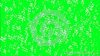 Music Notes on Green Screen Stock Video - Video of concert, concept ...