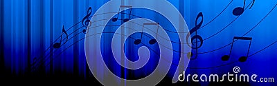 Music Notes Header Stock Photography - Image: 16199182