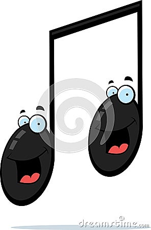 Music Notes Smiling Stock Photography - Image: 10318422