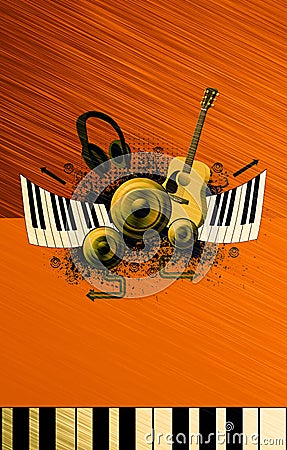 Music Poster Background Royalty Free Stock Photography - Image: 26816527