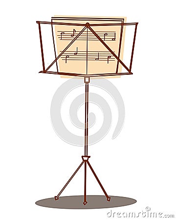 Music Stand Stock Vector - Image: 49719229