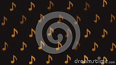 Musical Notes. Blinking Abstract Background Stock Video - Video of ...