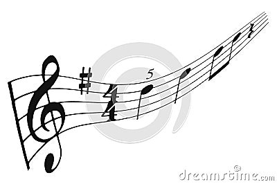 Musical Staff And Notes Royalty Free Stock Photos - Image: 14061378