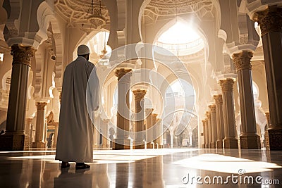 Muslim Priest At A Mosque As A Symbol Of Devotion, Community, And The ...