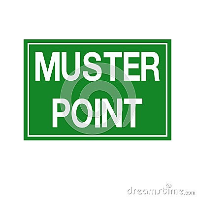 Muster Point Symbol Sign, Vector Illustration, Isolate On White ...