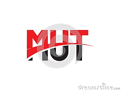 MUT Letter Initial Logo Design Vector Illustration | CartoonDealer.com ...