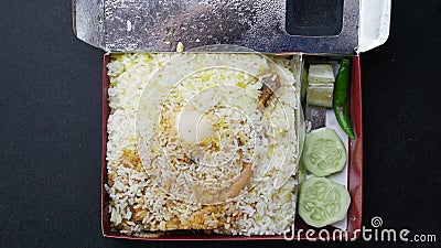 Mutton Biryani Meal in Take Away Packet Stock Video - Video of plate ...