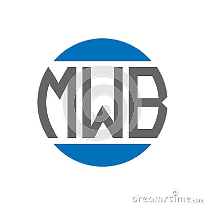 MWB Letter Logo Design On White Background. MWB Creative Initials ...