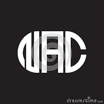 NAC Letter Logo Design On Black Background. NAC Creative Initials ...