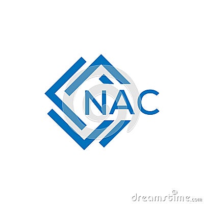 NAC Letter Logo Design On White Background. NAC Creative Circle Letter ...
