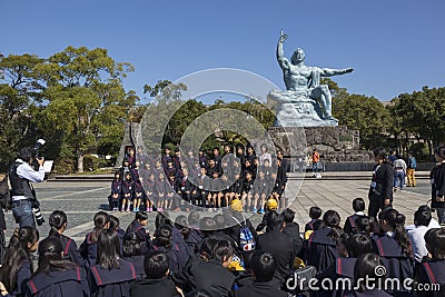Nagasaki Peace Statue By Seibo Kitamura At Nagasaki Peace Park In ...