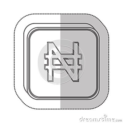 Nairas Currency Symbol Icon Stock Illustration | CartoonDealer.com ...