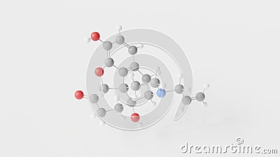 Naloxone Molecule 3d, Molecular Structure, Ball And Stick Model ...