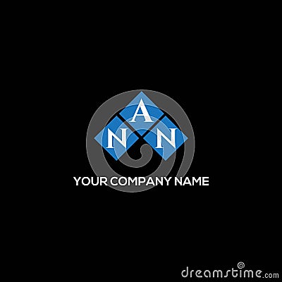 NAN Letter Logo Design On BLACK Background. NAN Creative Initials ...