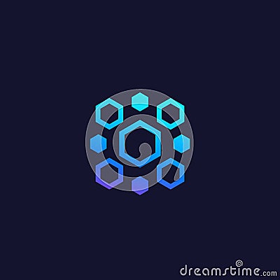 Nanoparticles, Nanotech Vector Logo | CartoonDealer.com #160234701