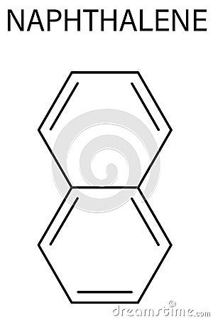 Naphthalene Aromatic Hydrocarbon Molecule. Used As Mothball Ingredient ...