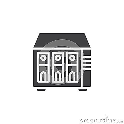 NAS Server Icon Vector | CartoonDealer.com #107269792
