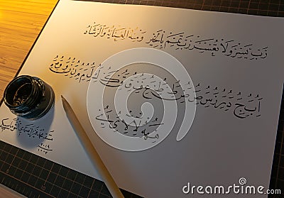 Nasakh Script Mufradat Mashq - Islamic Arabic Calligraphy Traditional ...