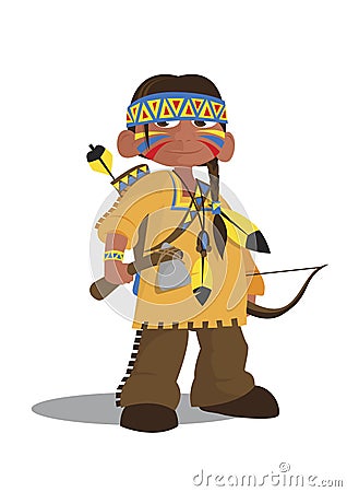 Native American Indian Chief Vector Illustration | CartoonDealer.com ...