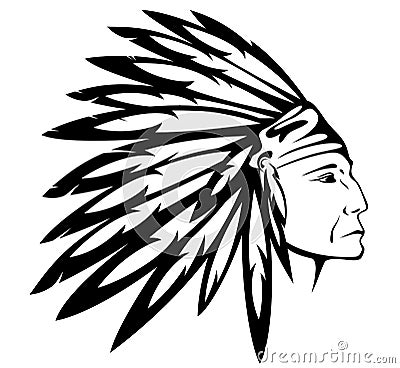 Native American Indian Chief Vector | CartoonDealer.com #20456049