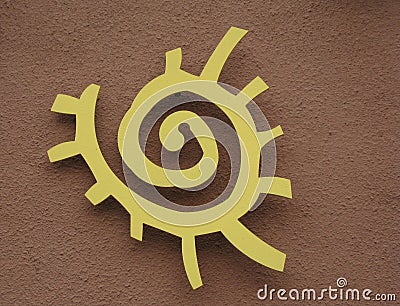 Native American Sun Symbol Stock Photos - Image: 15095783