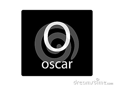 NATO Phonetic Alphabet Letter Oscar Vector Illustration | CartoonDealer ...