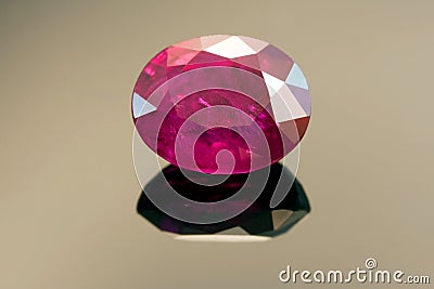 Natural Burmese Ruby With Inclusions Stock Photo - Image: 9267310