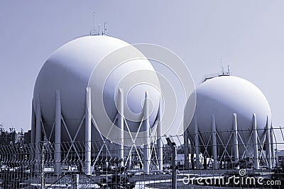 Natural Gas Factory Royalty Free Stock Image - Image: 10251796