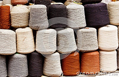 Natural Wool Yarn Royalty Free Stock Photos - Image: 26476998