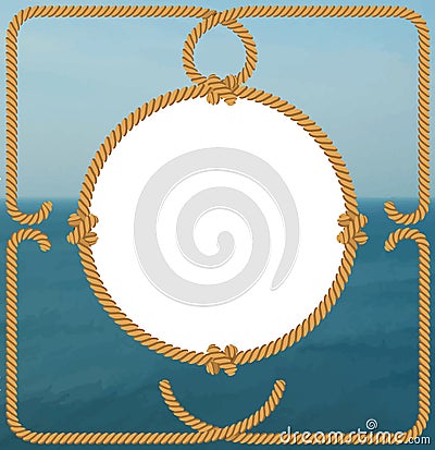 Nautical Rope Frame Royalty Free Stock Photo - Image: 23002965