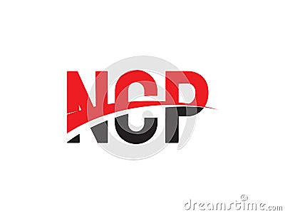 NCP Letter Initial Logo Design Vector Illustration | CartoonDealer.com ...
