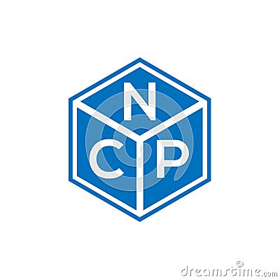NCP Letter Logo Design On Black Background. NCP Creative Initials ...