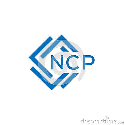 NCP Letter Logo Design On White Background. NCP Creative Circle Letter ...