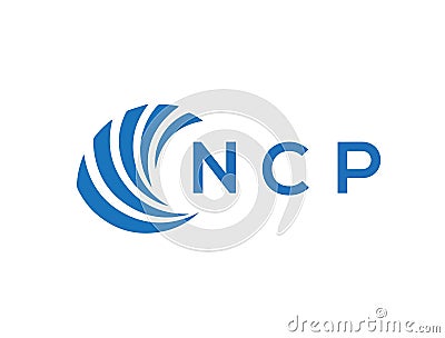 NCP Letter Logo Design On White Background. NCP Creative Circle Letter ...