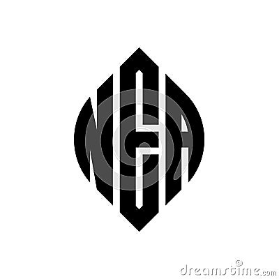 NEA Circle Letter Logo Design With Circle And Ellipse Shape. NEA ...