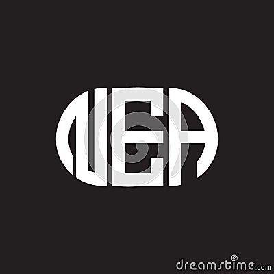 NEA Letter Logo Design On Black Background. NEA Creative Initials ...