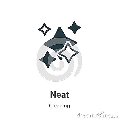 Neat Vector Icon On White Background. Flat Vector Neat Icon Symbol Sign ...