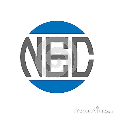NEC Letter Logo Design On White Background. NEC Creative Initials ...