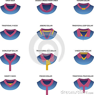 Neck Design Mock Ups Templates Vectors | CartoonDealer.com #220961724