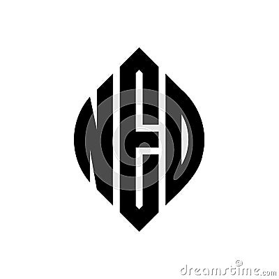 NED Circle Letter Logo Design With Circle And Ellipse Shape. NED ...