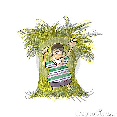 Needle In A Haystack Stock Illustration | CartoonDealer.com #55918