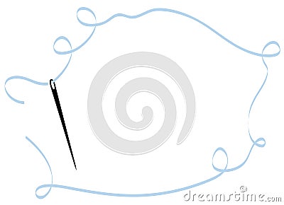 Needle And Thread, Border Royalty Free Stock Photo - Image: 15826565