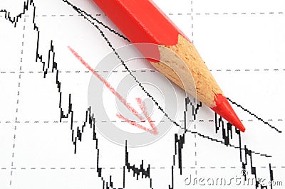 Negative Business Chart Stock Photography | CartoonDealer.com #13884998