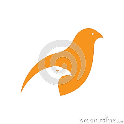 Negative Space Bird With Quail Logo Design Vector Graphic Symbol Icon ...