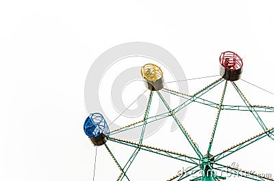 Negative Space Of A Ferris Wheel Amusment Park Ride, Artistic Angle ...