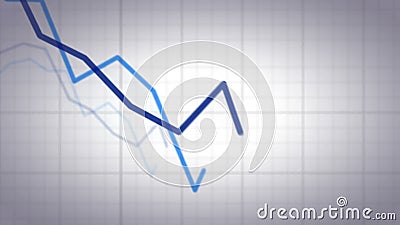 Negative Trend Chart stock footage. Video of making, investment - 45415028