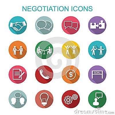 Negotiation Icons Stock Vector - Image: 54871754