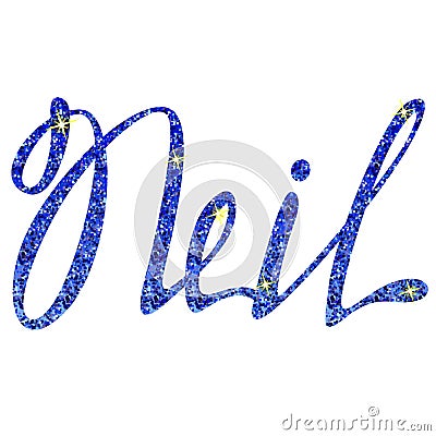 Neil Name Lettering Tinsels Royalty-Free Stock Photography ...