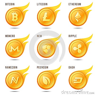 Nem Coin Symbol, Icon, Sign, Emblem. Vector Illustration ...