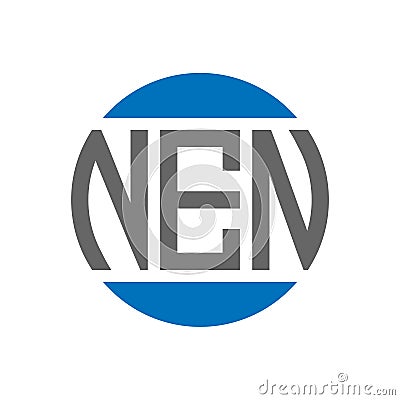 NEN Letter Logo Design On White Background. NEN Creative Initials ...